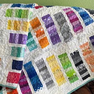 Melody Quilt Pattern PDF, Modern Quilt Pattern, Scrap Quilt, String ...