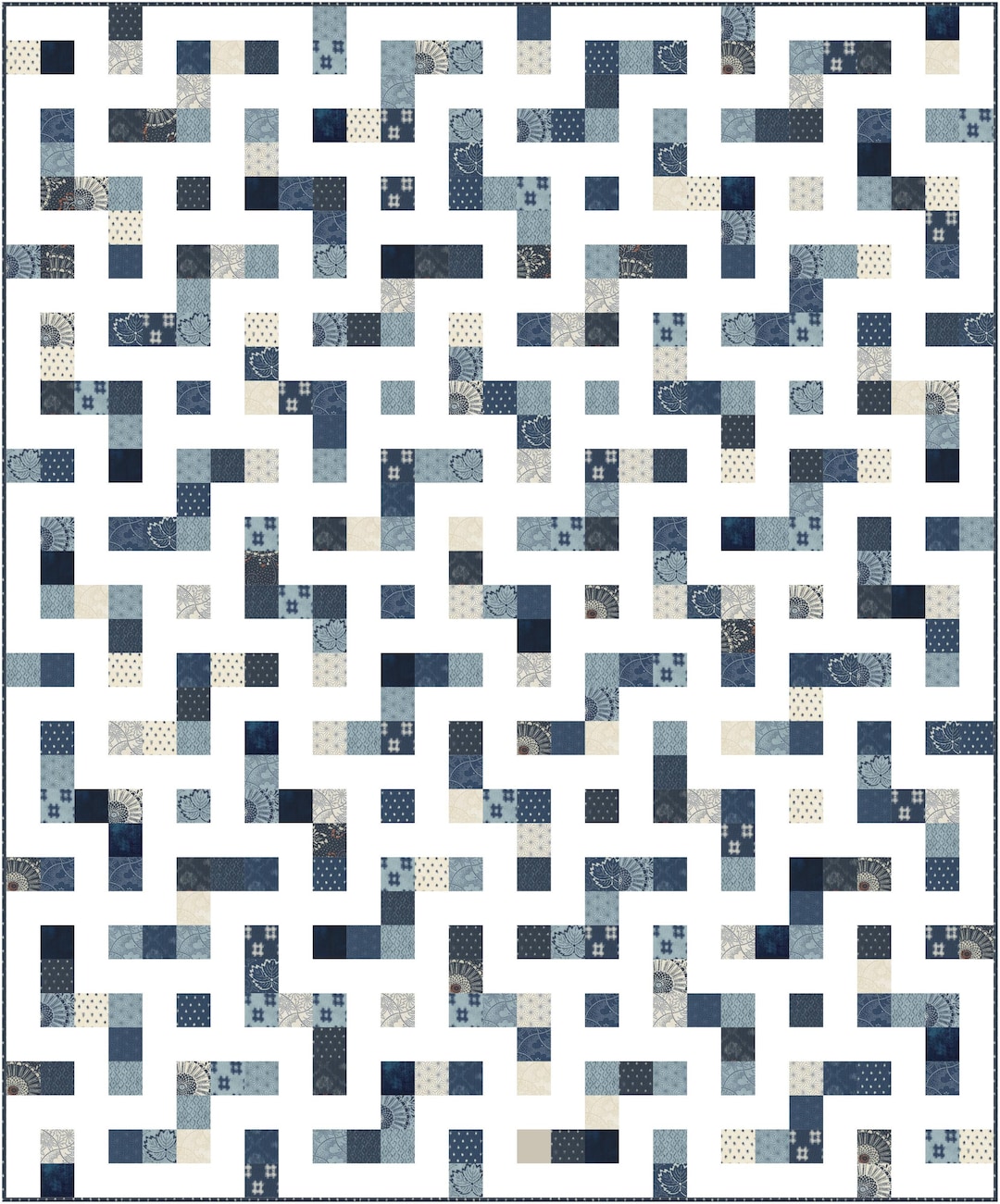 Maze Runner Quilt Pattern: Modern Geometric Design (PDF Pattern) - Etsy