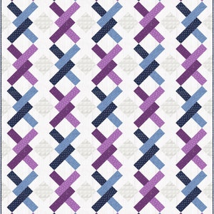 Twisted Knot Quilt Pattern PDF, 4 Sizes Throw, Twin, Queen, King - Etsy