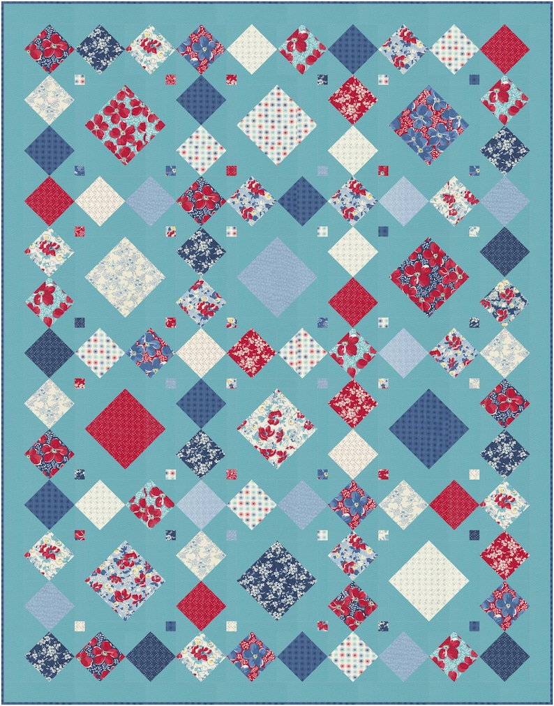 Bee Squared Quilt Pattern PDF: Beginner Friendly, Fat Quarter Design - Etsy