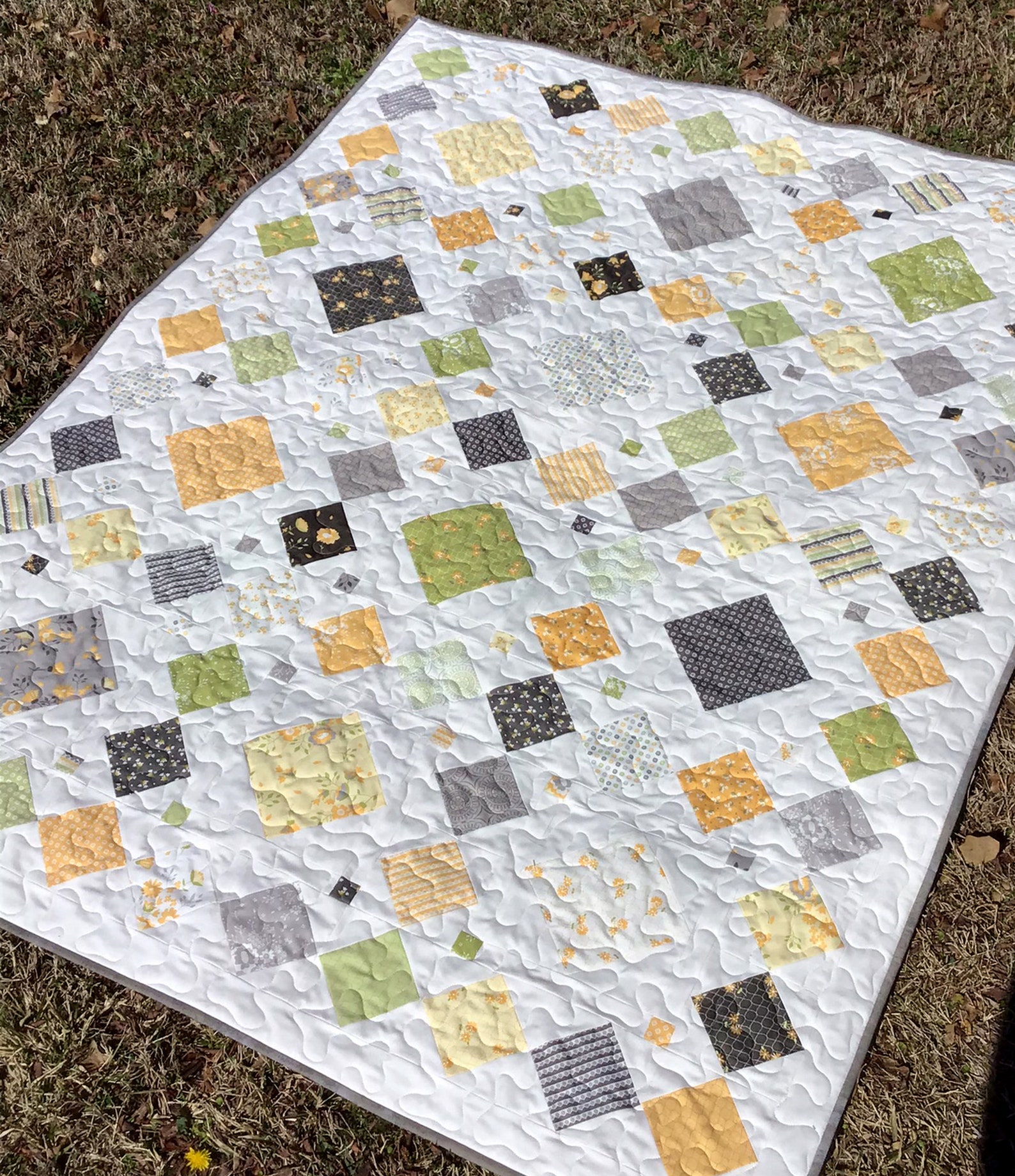 Bee Squared Quilt Pattern PDF Modern Quilt Pattern Simple - Etsy Canada