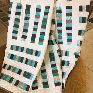 Snap Line Quilt Pattern PDF, Modern Quilt Pattern, Scrap Quilt, String ...