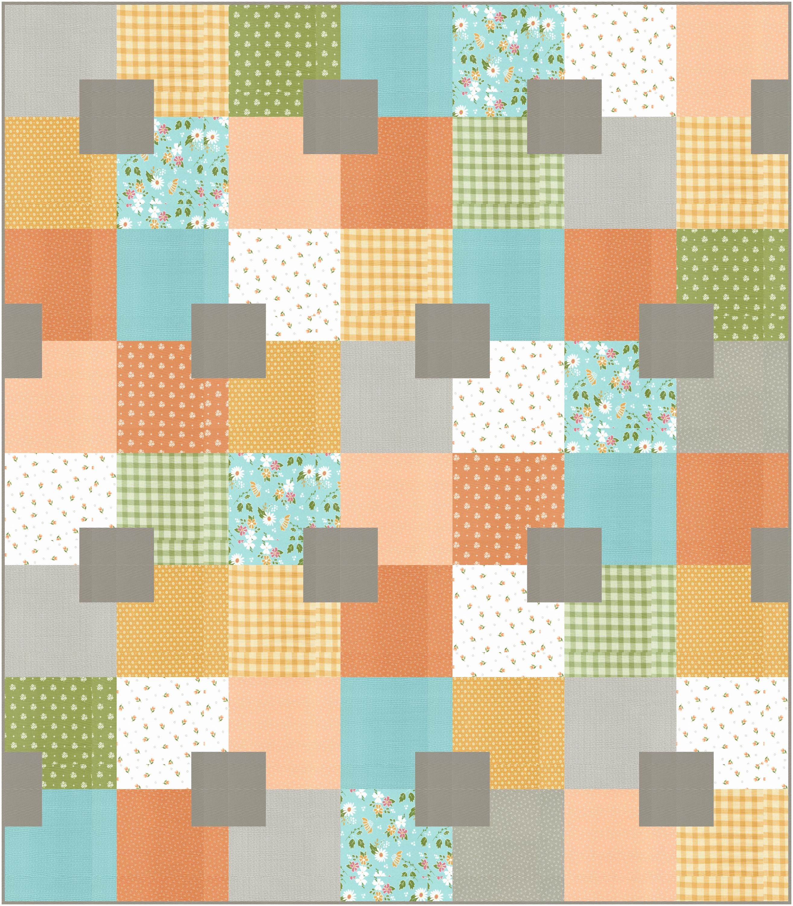 Shifting Tiles Quilt Pattern: Modern Patchwork Design (PDF Pattern) - Etsy