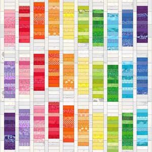 Melody Quilt Pattern PDF, Modern Quilt Pattern, Scrap Quilt, String ...