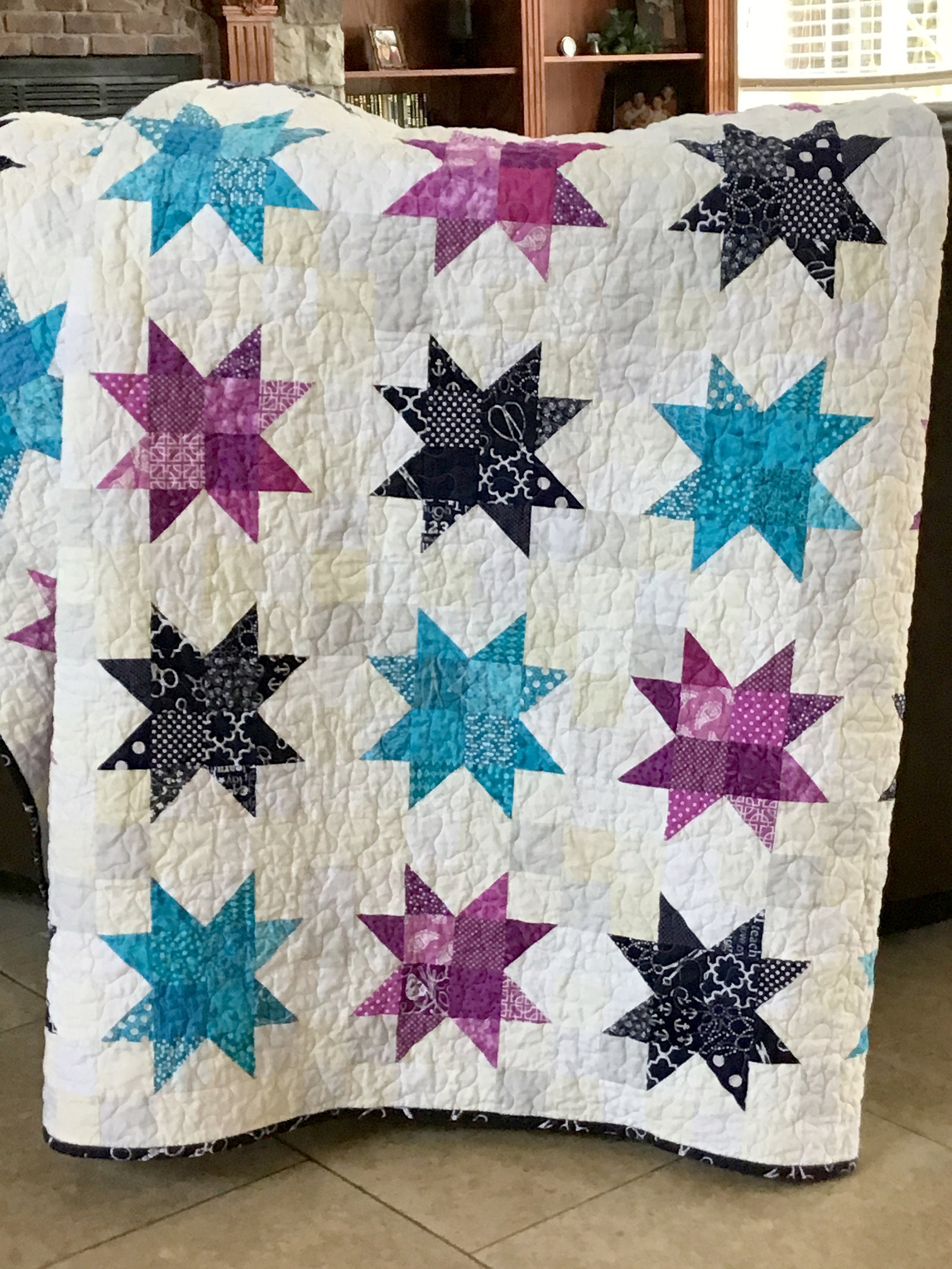 Scrappy Stars Quilt Pattern: Beginner Friendly (PDF Pattern) - Etsy
