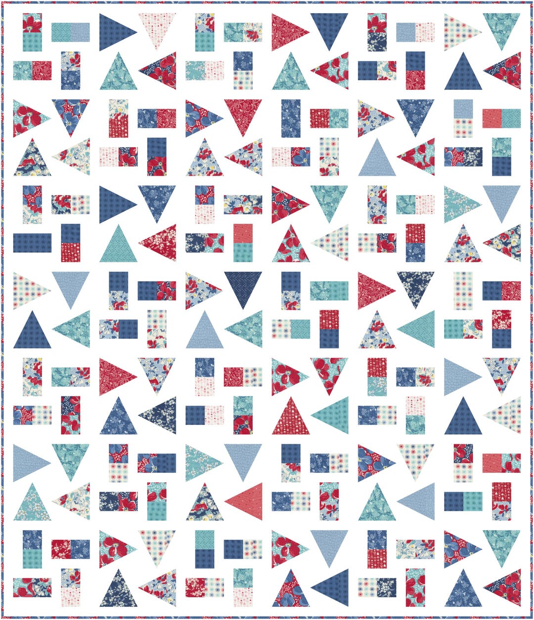 Play Date Quilt Pattern: Beginner Friendly, Baby & Lap Sizes, Tri Recs ...