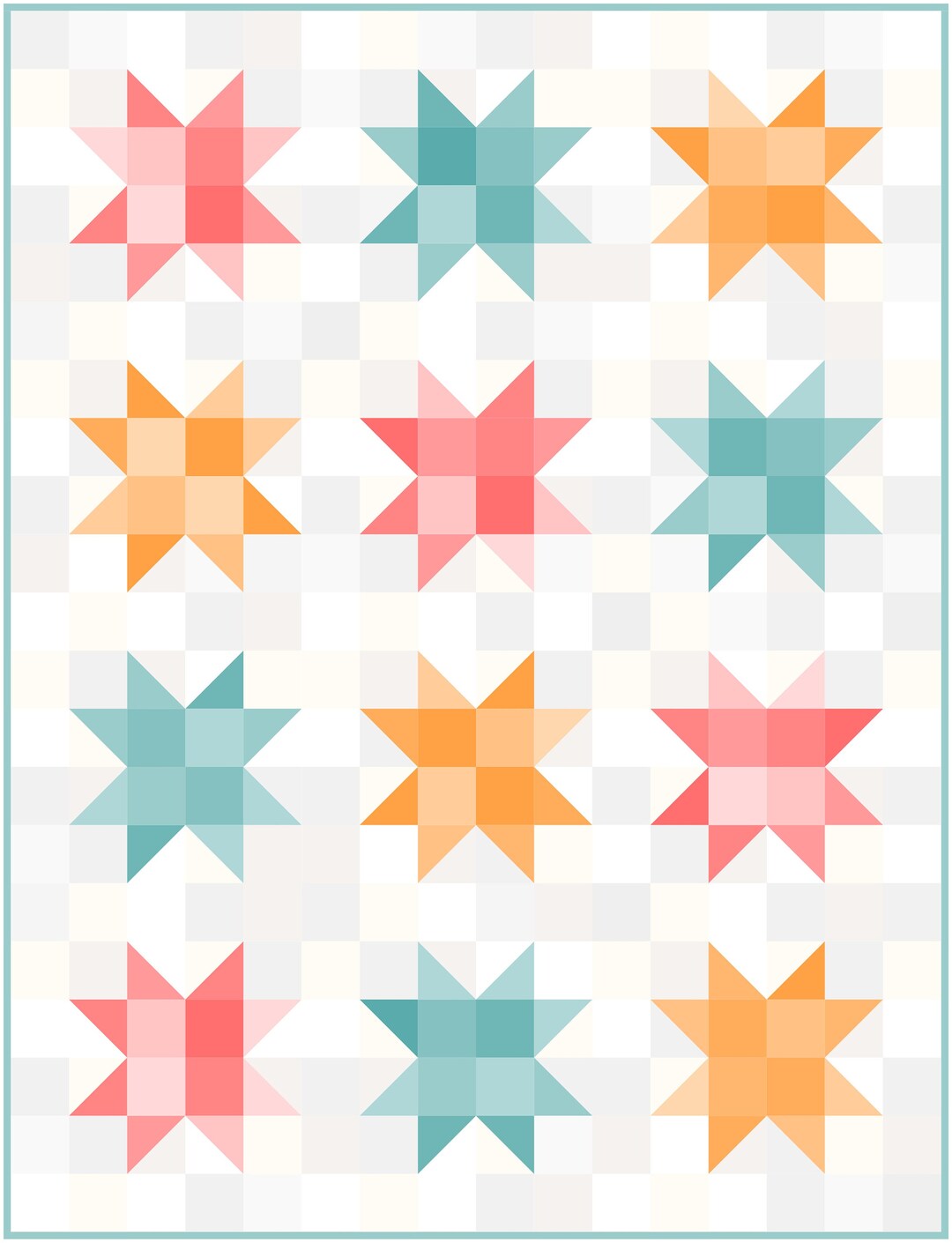 Scrappy Stars Quilt Pattern: Beginner Friendly (PDF Pattern) - Etsy