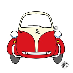 BMW Isetta T-SHIRT Classic Colors Bmw DTG Printed on 100% Cotton ...