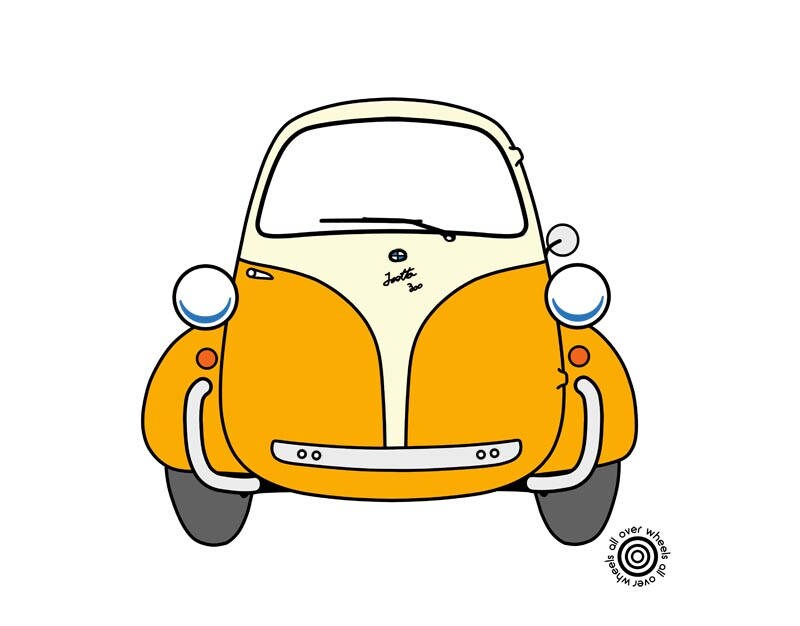 BMW Isetta T-SHIRT Classic Colors Bmw DTG Printed on 100% Cotton ...