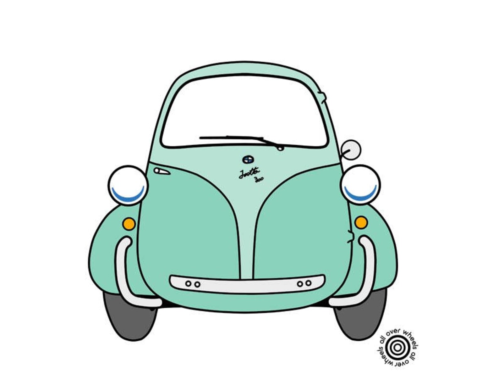 BMW Isetta T-SHIRT Classic Colors Bmw DTG Printed on 100% Cotton ...