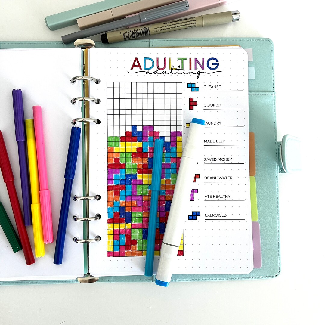 Adulting Tracker, PRINTABLE Tracker, Adult Task Tracker, Monthly ...