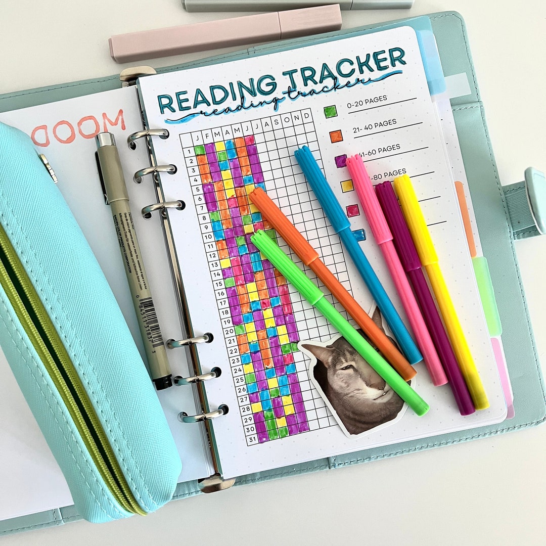 Reading Tracker Printable, Book Tracker, Reading Log, Planner Reading ...