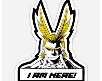 All Might Sticker - Etsy