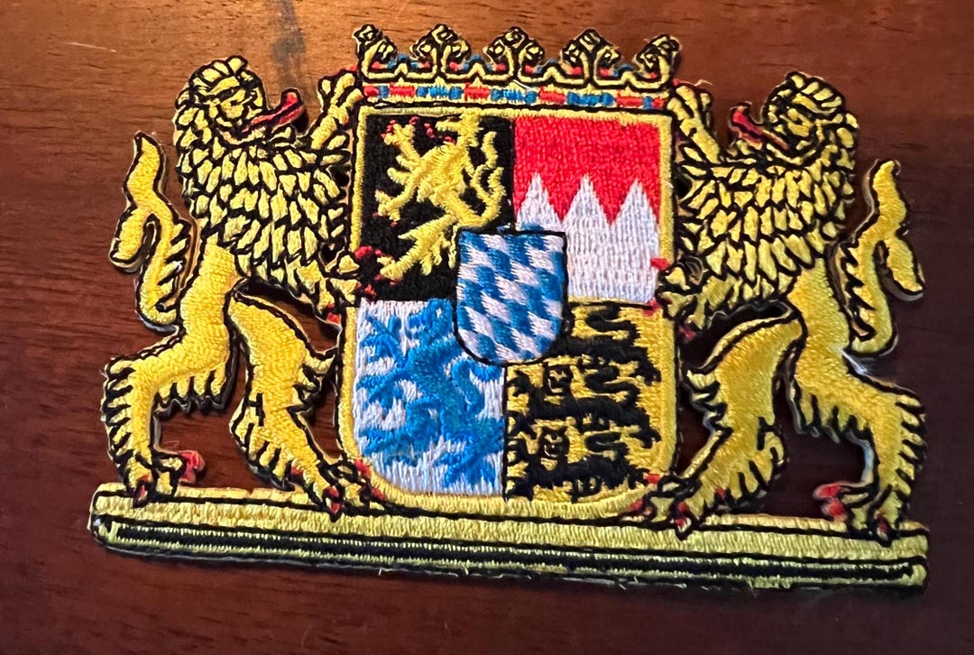 Bavarian Coats of Arms and Federal Border Protection Vintage Patches for Military Uniforms ...
