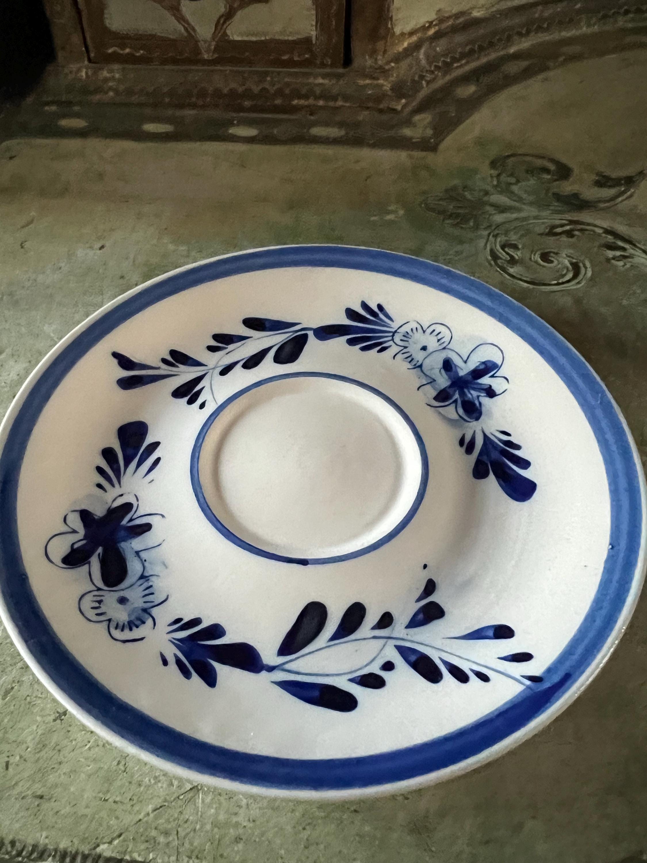 Vintage Delft Blue Espresso Cup and Saucer, Hand-painted Holland - Etsy