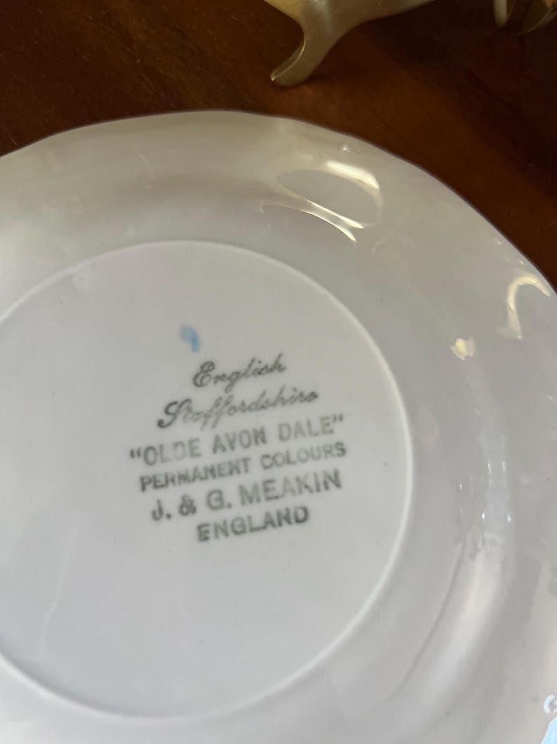 Vintage English Staffordshire " Olde Avon Dale" J&G Meakin England. 7 ...