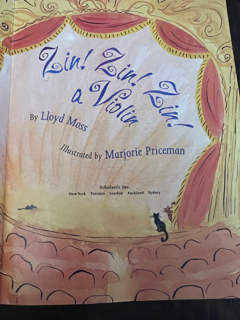 Vintage Scholastic 1995 Cassette Tape and Book,zin Zin Zin a Violin ...