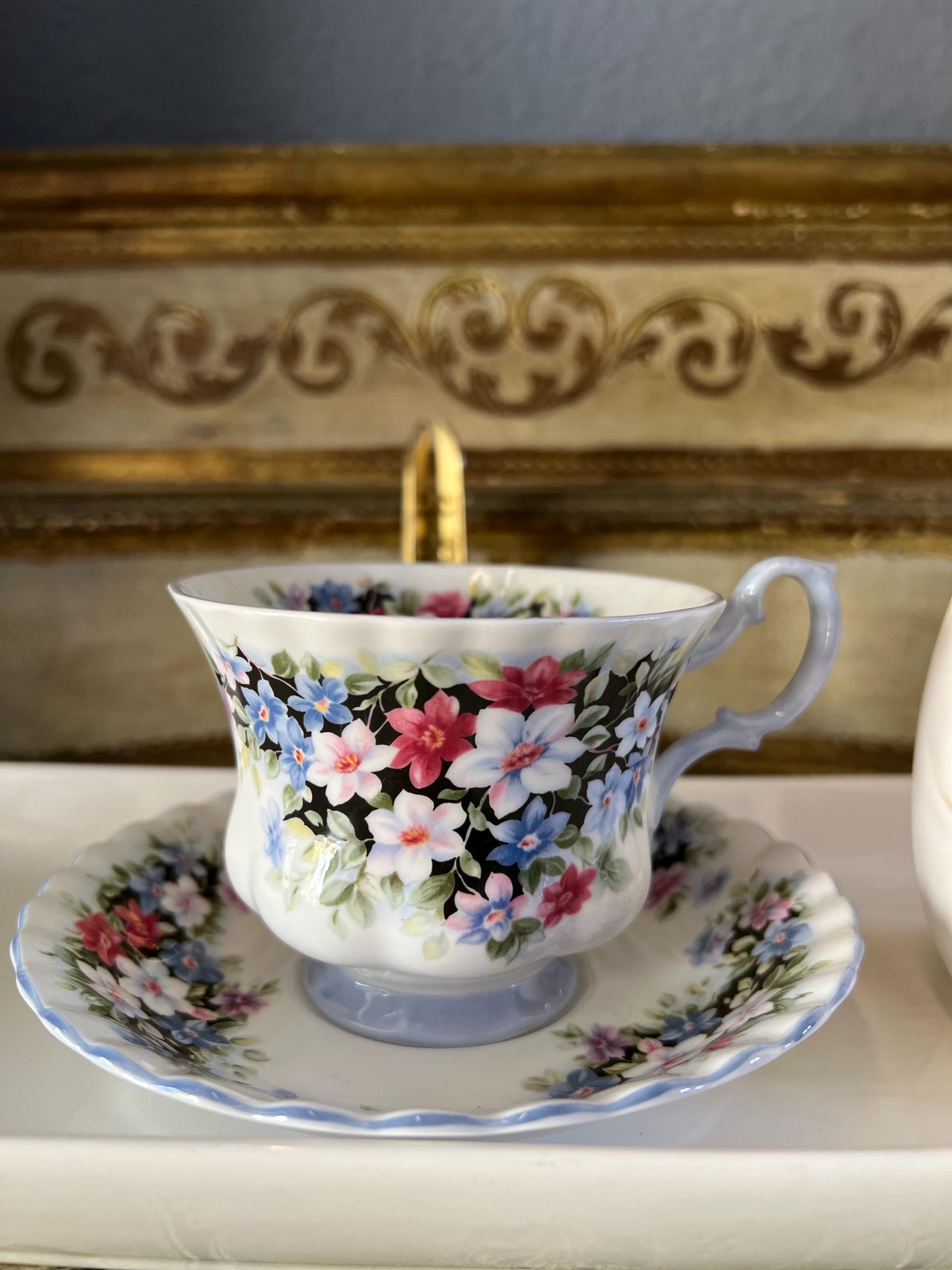 Vintage Royal Albert Bone China Teacup and Saucer, Fragrant Series ...