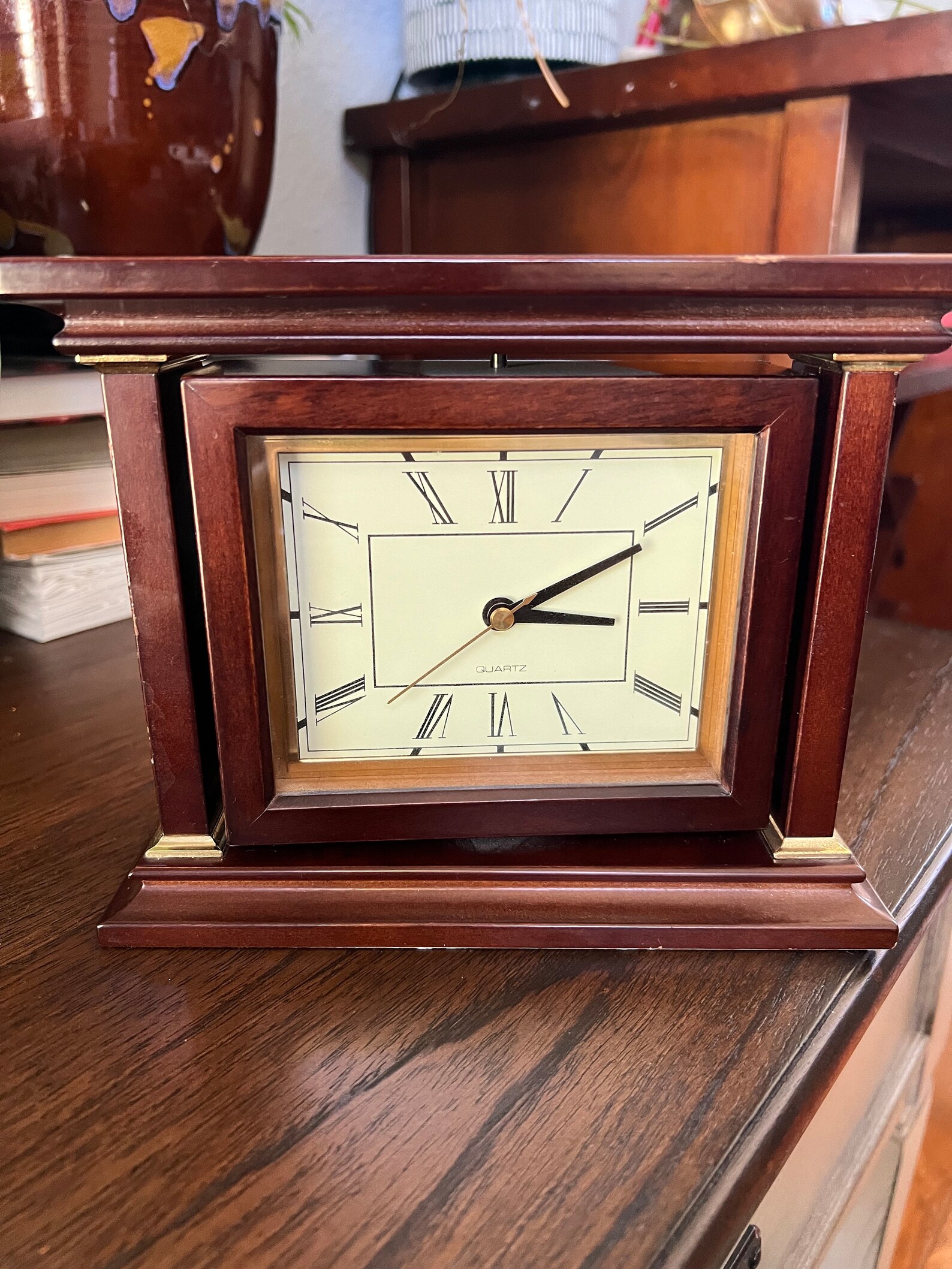 Vintage Z Quartz Taiwan Picture Frame Clock. 080 Z26. Working, Great ...