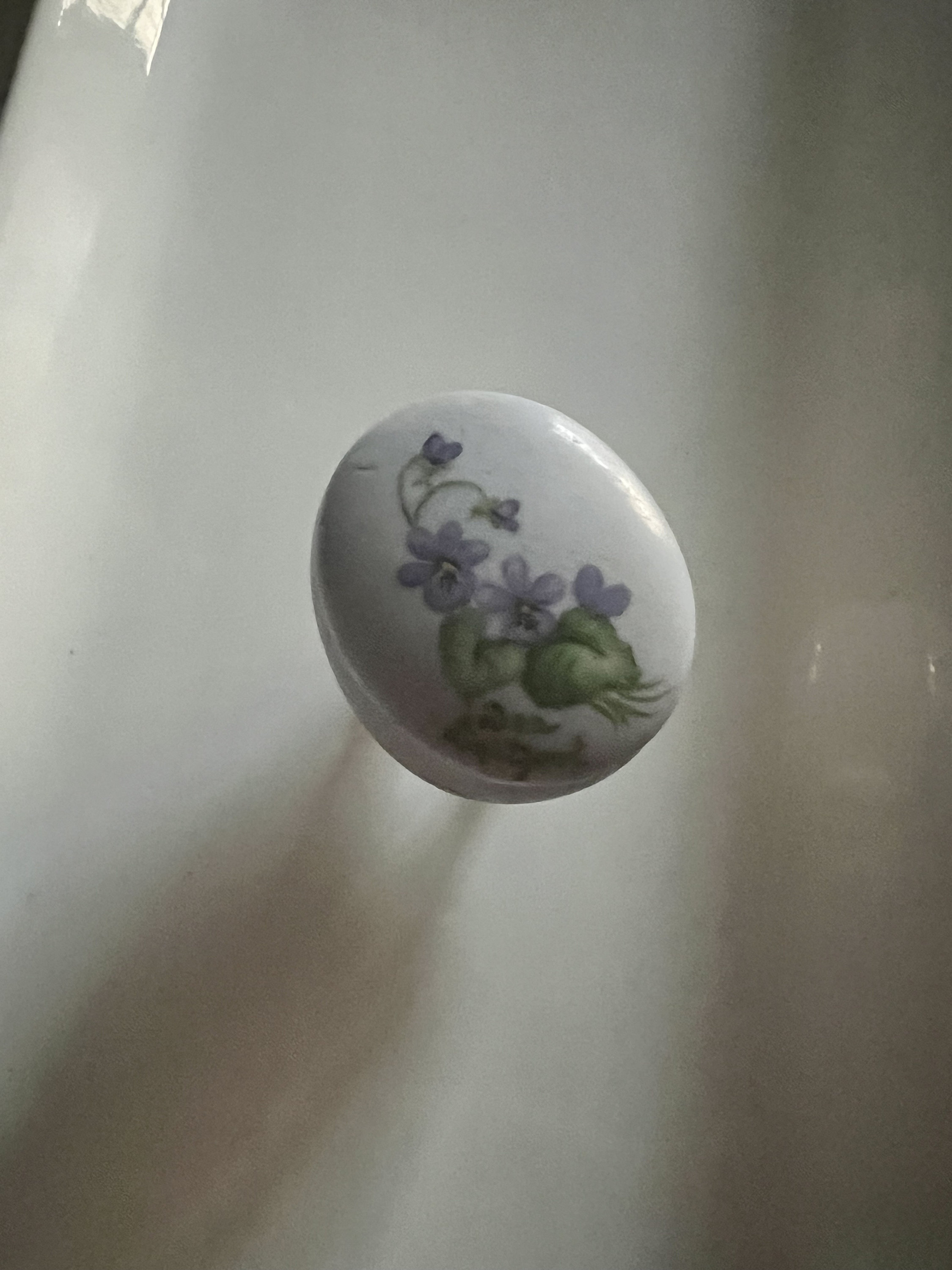 Antique Vintage Trinket. Ring or Small Jewelry Trinket. Porcelain With ...