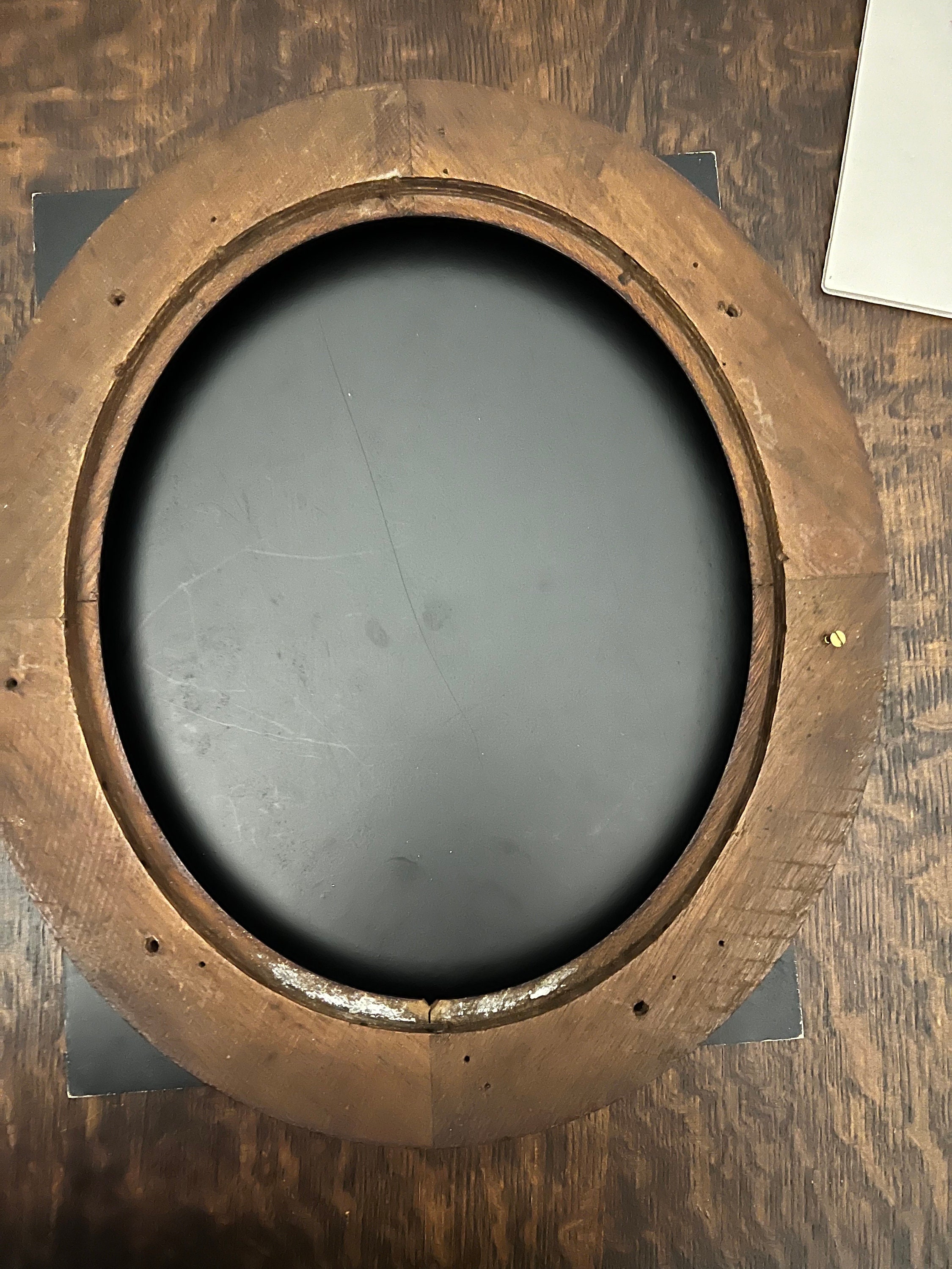 Authentic Antique, Oval Wood Frame. Hand Crafted in Spain. 2 Sizes ... Authentic Antique, Oval Wood Frame. Hand Crafted in Spain. 2 Sizes ...