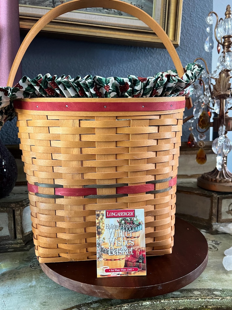 Longaberger Winter Wishes Basket, 1998 Holiday Hostess Edition - Etsy