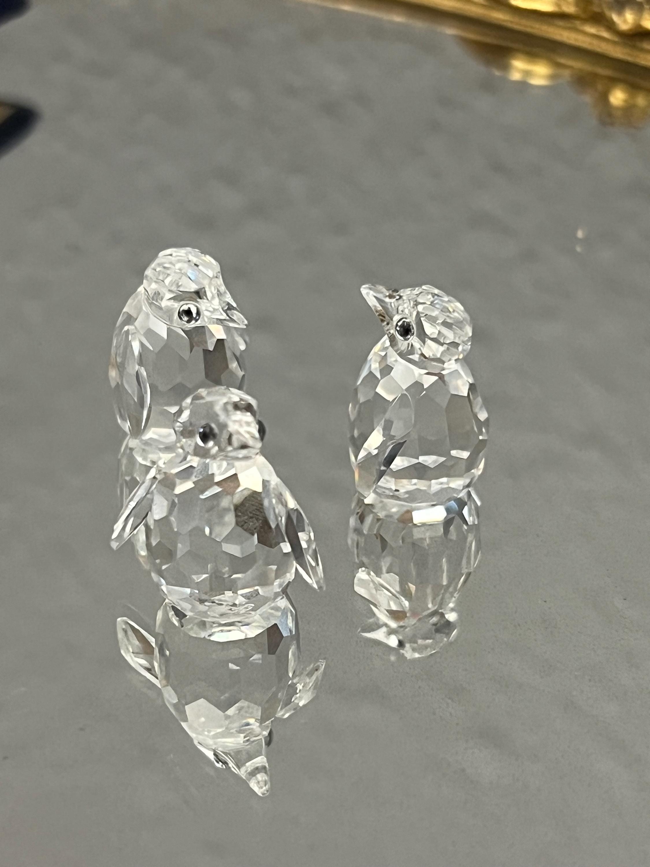 Swarovski Crystal Figurines. Penguins. Cute Tiny Pretty Pinguins ...