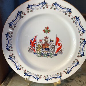 Aynsley Centennial Canadian Federation Plate, Collectible Display Plate ...