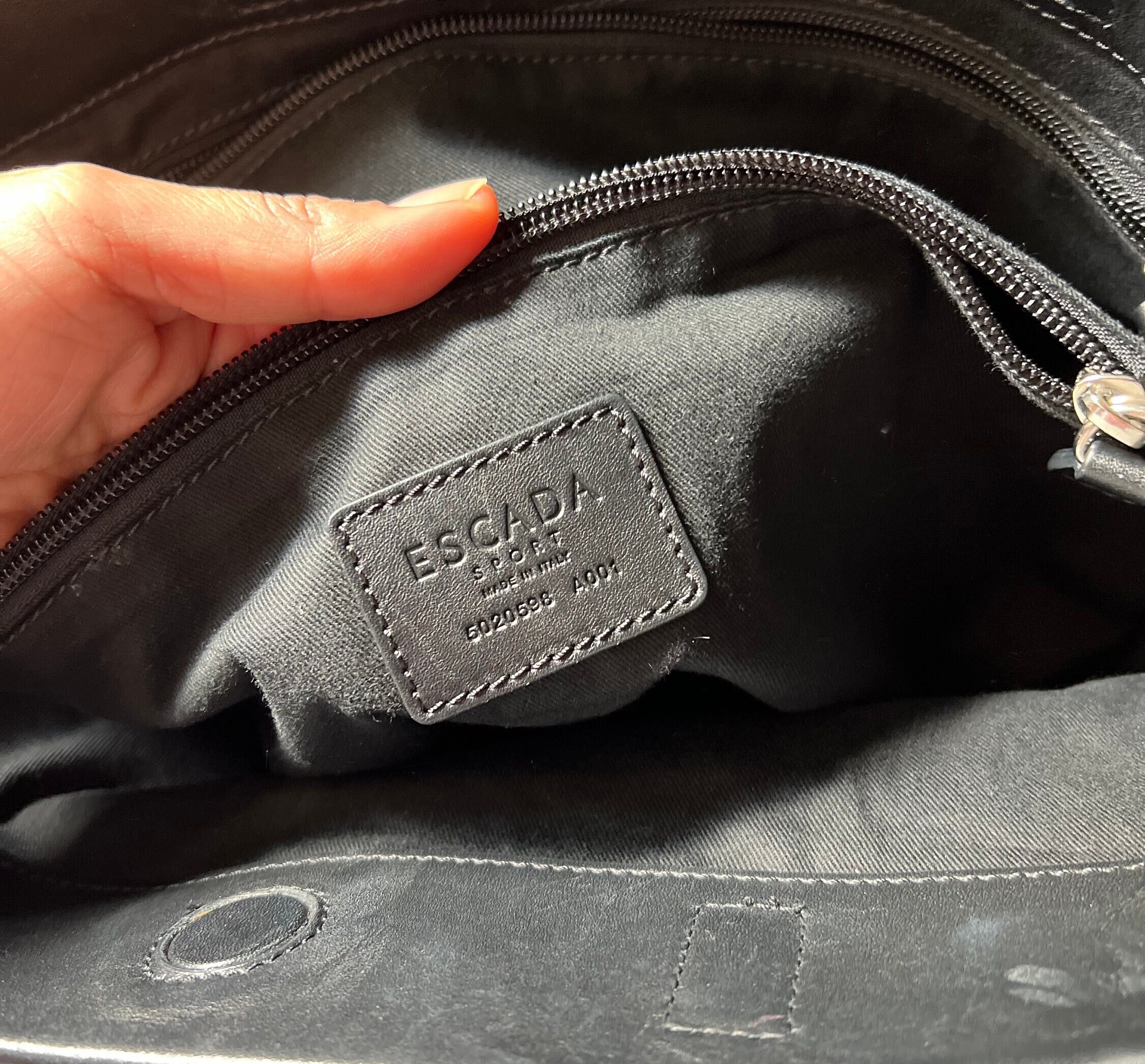 Genuine, Escada Sport Made in Italy, Leather Bag. Excellent Condition ...