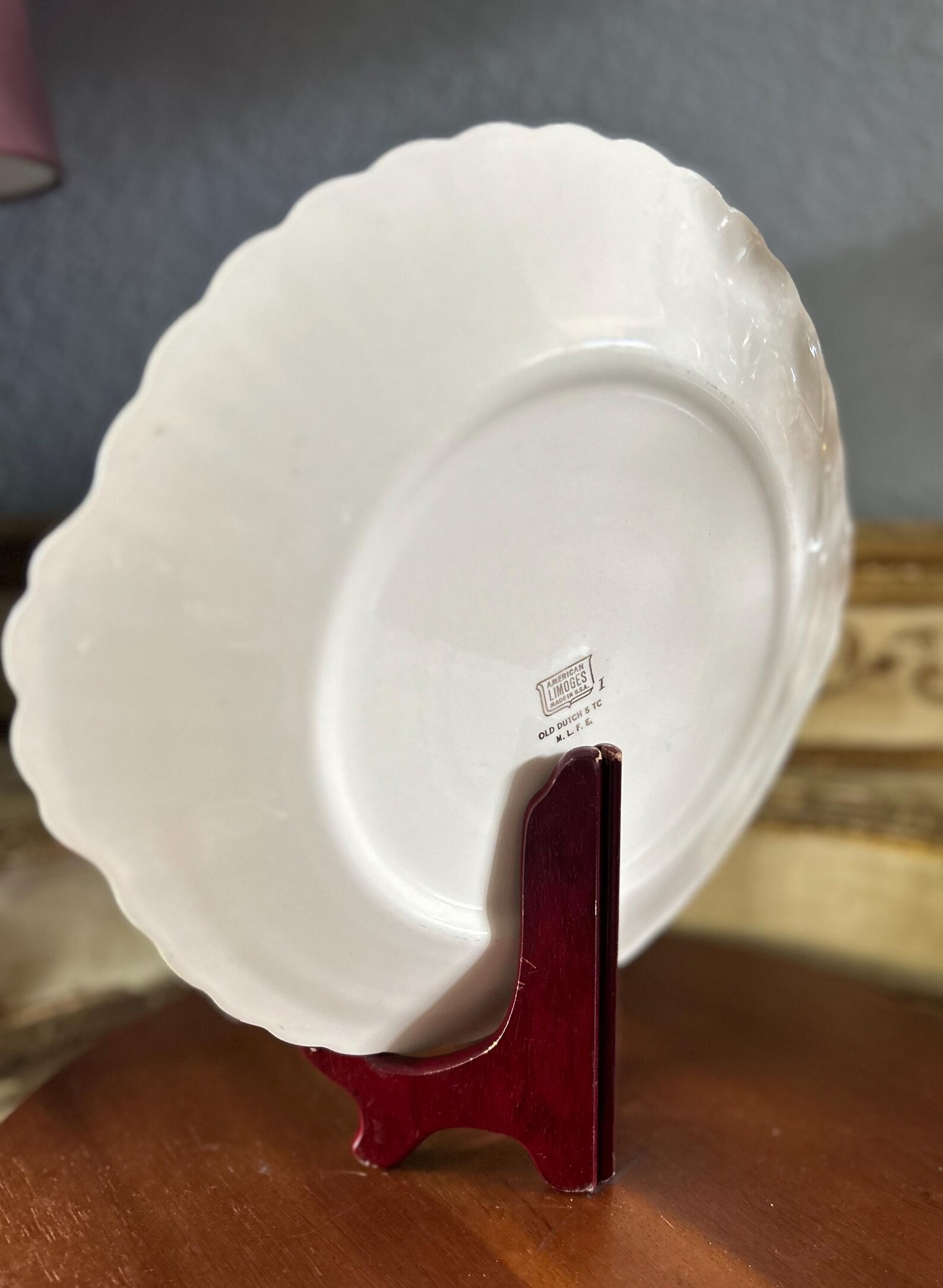 Vintage Limoges Tulip Serving Platter, Old Dutch Ceramic Decor (11x10 ...