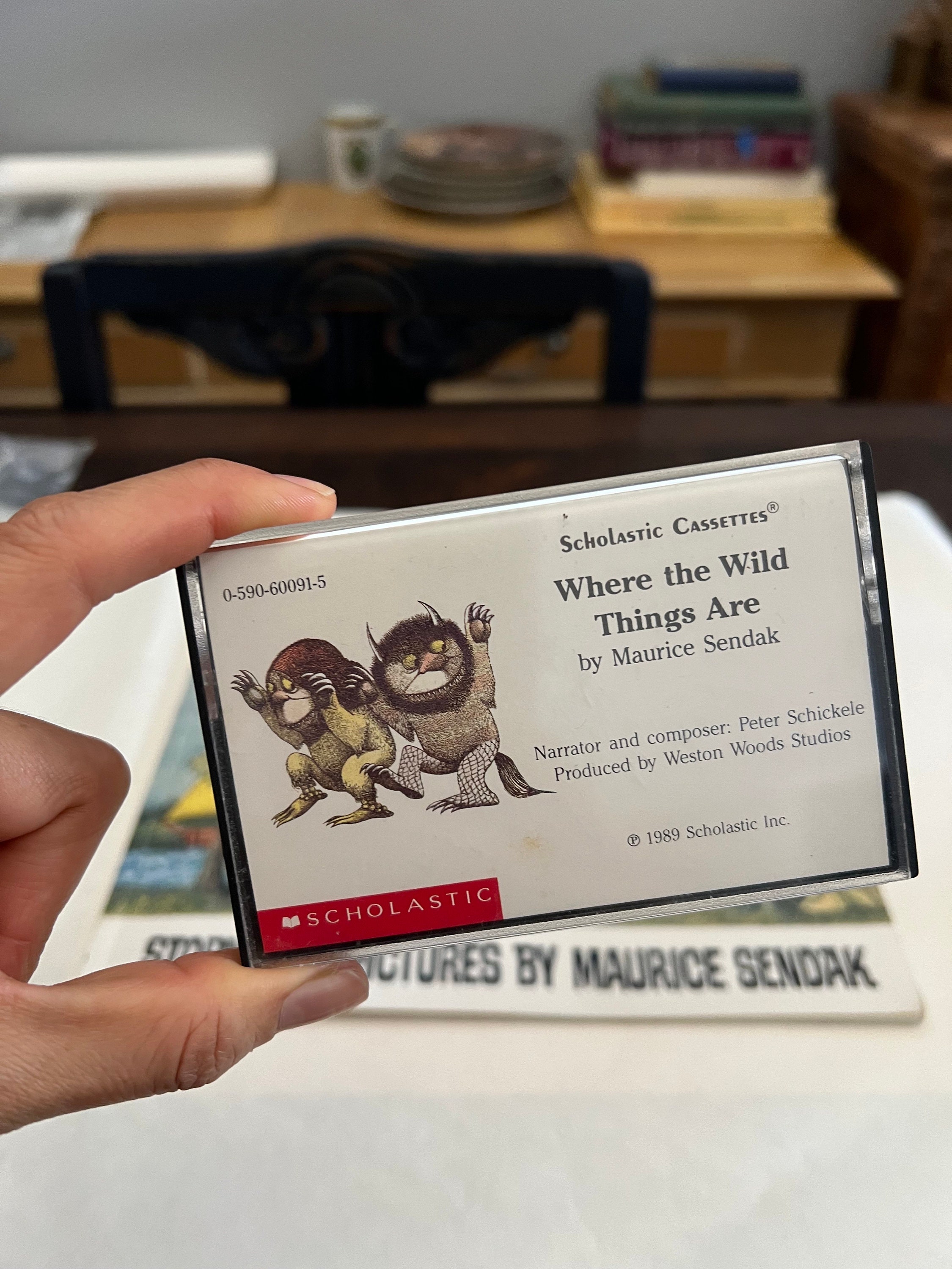 Vintage Scholastic 1989 Cassette Tape and Book, Where the Wild Thing ...
