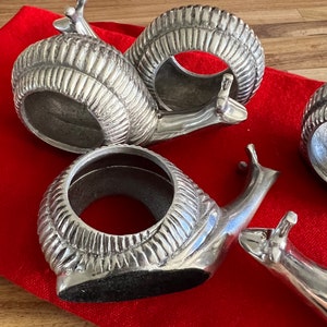 Set of 7 Pottery Barn Snail Napkin Holders. New Condition. 4x2 Inches ...