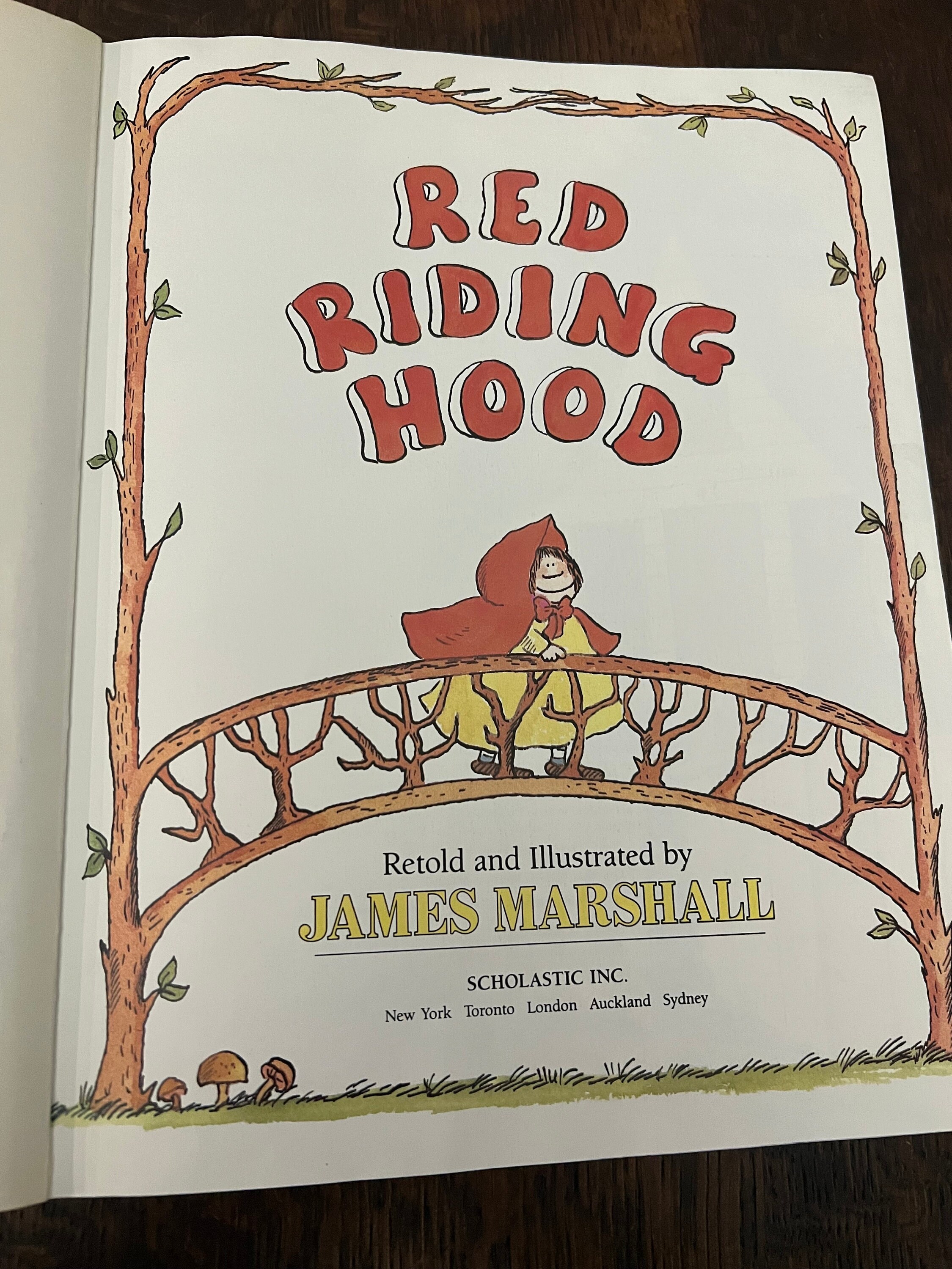 Red Riding Hood. Vintage Scholastic 1991. 10.5x8.5 Inches. James ...