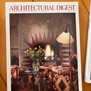 Vintage Architectural Digest Magazine. June, Sep, Oct 2000, March 2001 ...