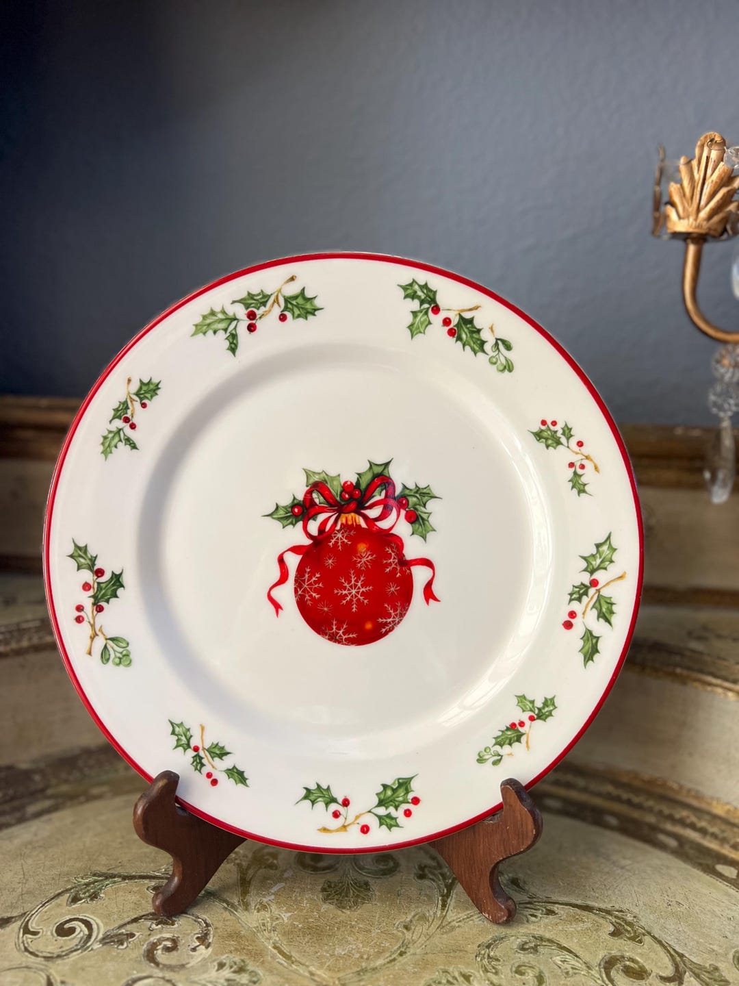 Traditions, Porcelain Plate "holiday Celebrations by Christopher Radko ...