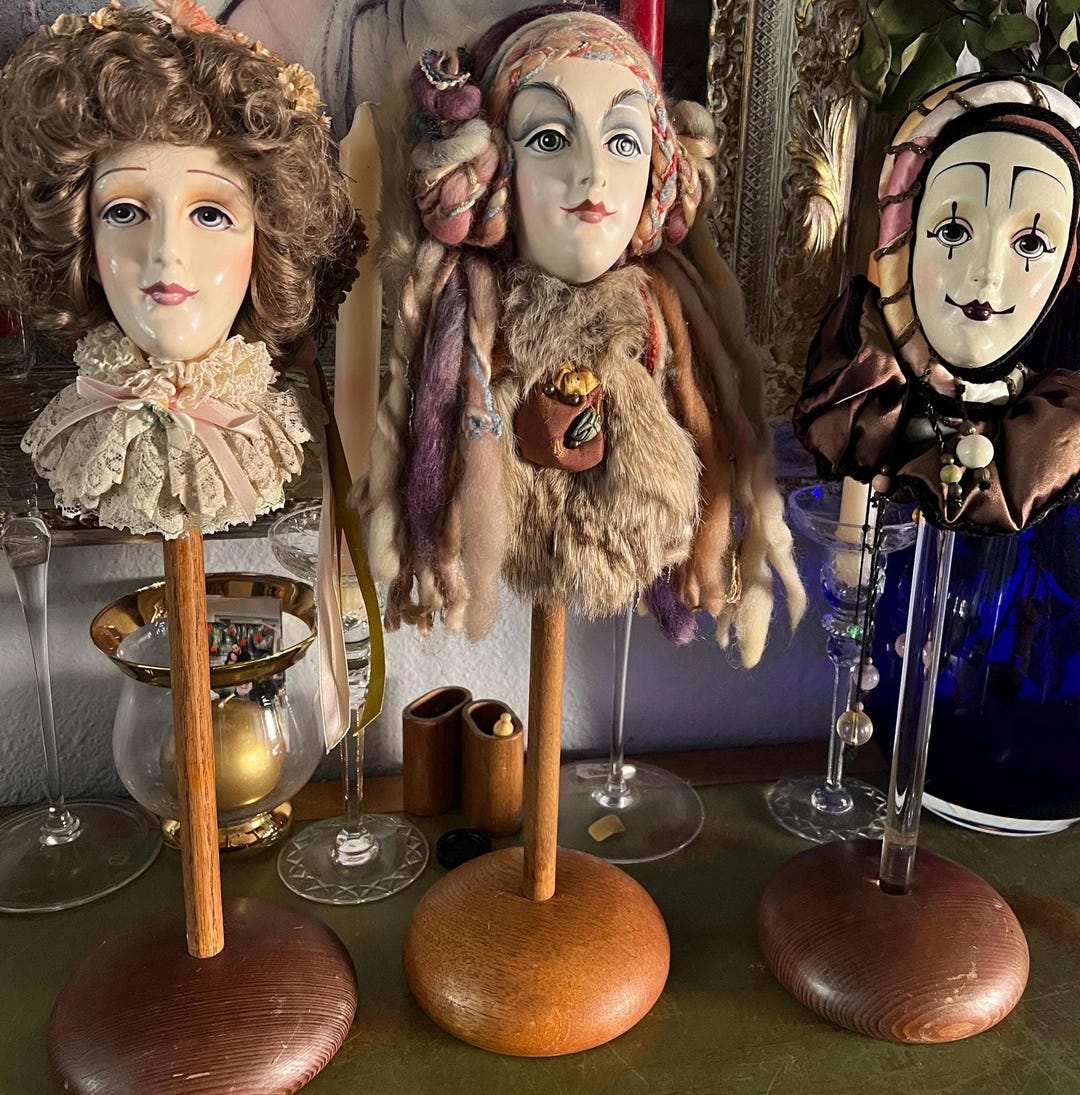 Vintage Sir Cedric's Doll Head, Lynda Gasper Vogel, Victorian Style - Etsy