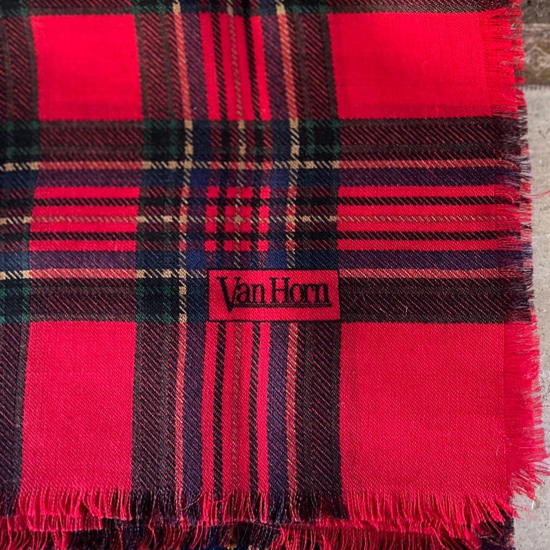 Unique Vintage Wool Scarf - Etsy