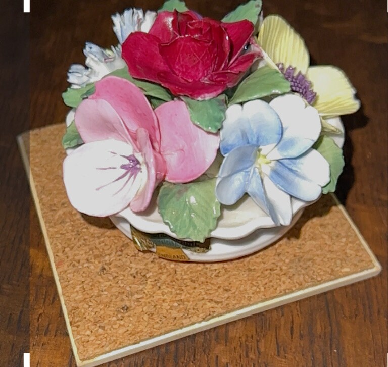 Porcelain Flower Base, Crown Staffordshire, Made in England. 1900's - Etsy