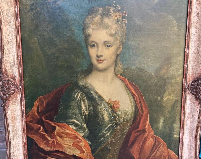 gorgeous-vintage-art-portrait-of-madame-dubois-oil-painting-on-wood