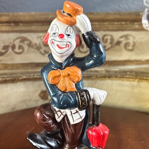 Vintage Nanco Rare Collectible Ceramic Clown Figurines 6.5", Two ...