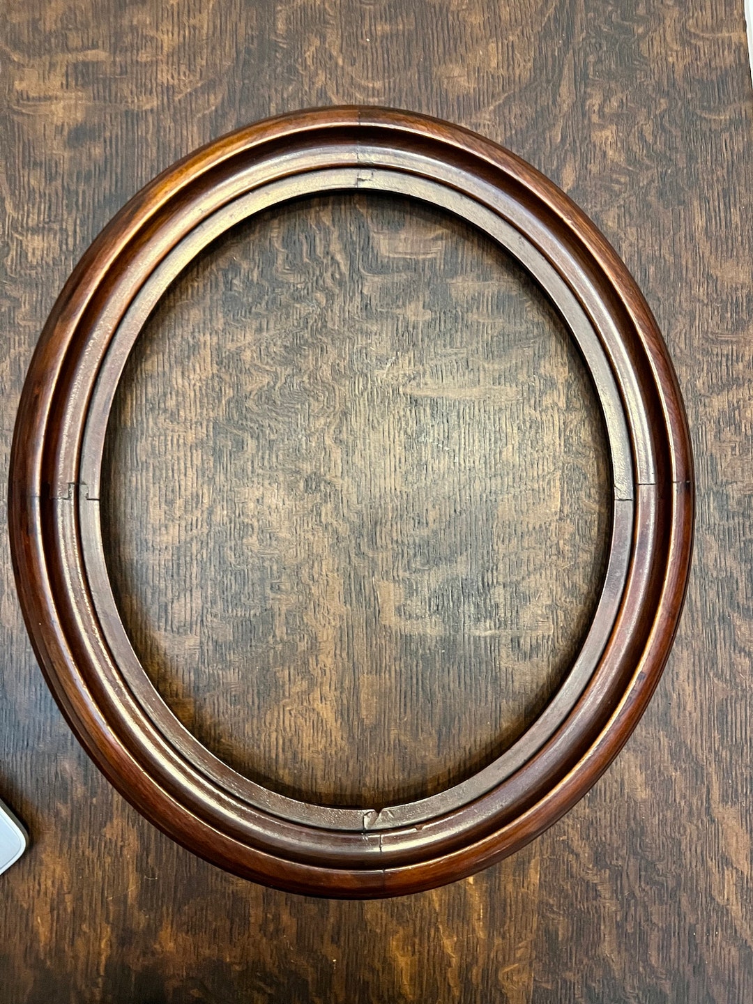 Authentic Antique, Oval Wood Frame. Hand Crafted in Spain. 2 Sizes ... Authentic Antique, Oval Wood Frame. Hand Crafted in Spain. 2 Sizes ...