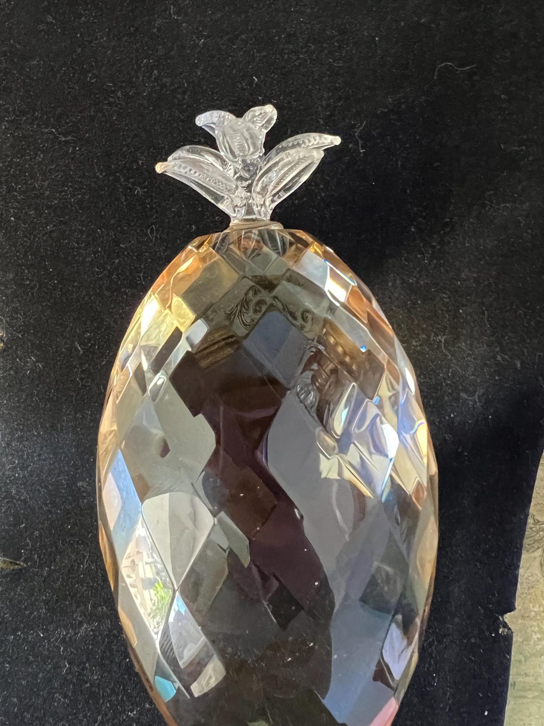 Simon Designs Champagne Crystal Pineapple Paperweight - Etsy