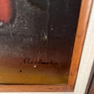 Midcentury Oil Painting on Canvas. Still Life, Blue Vase With Flowers ...