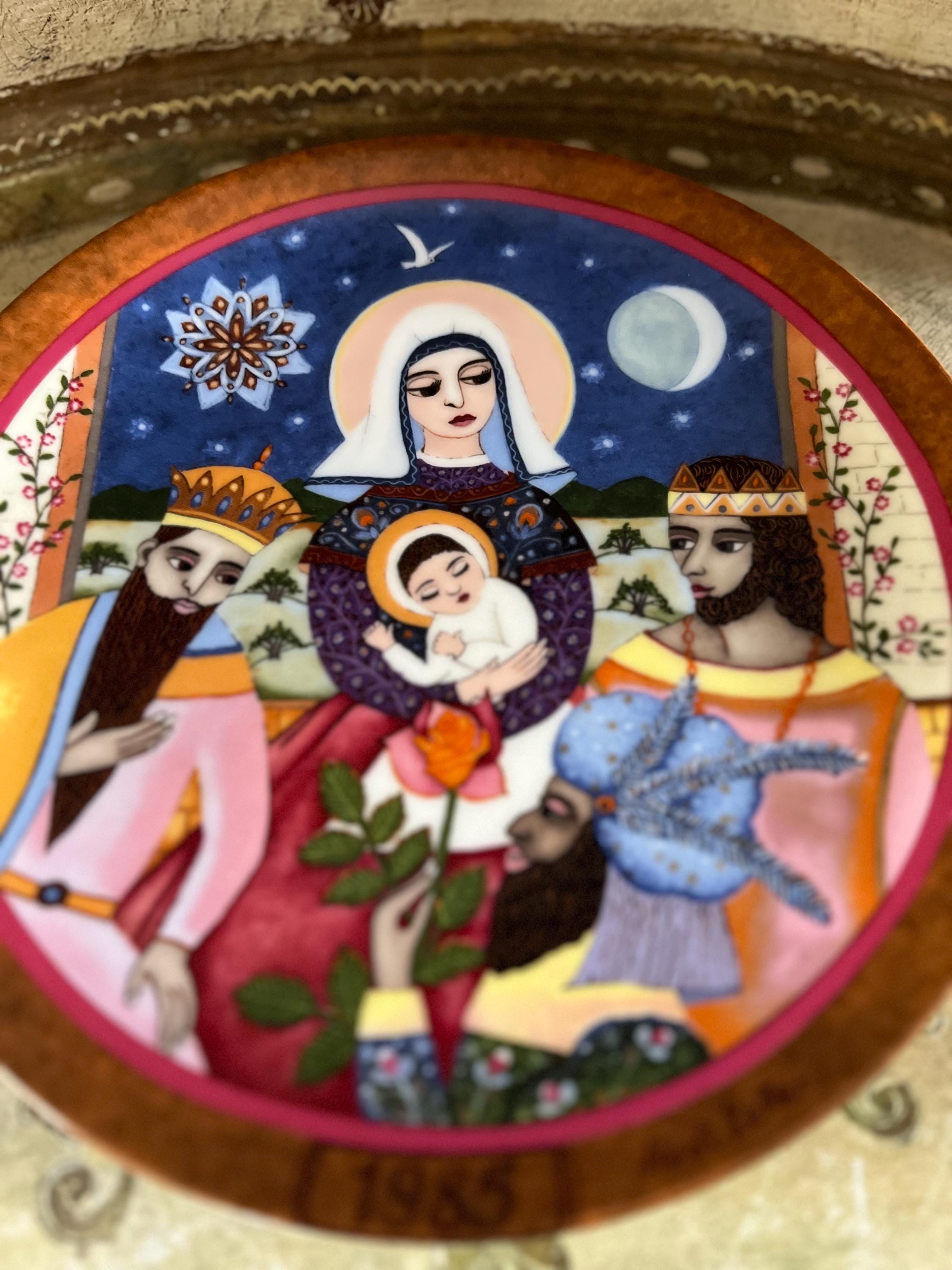 Beautiful Heidi Keller, Vintage 1985 Collectible Plate. 3 Wise Kings ...