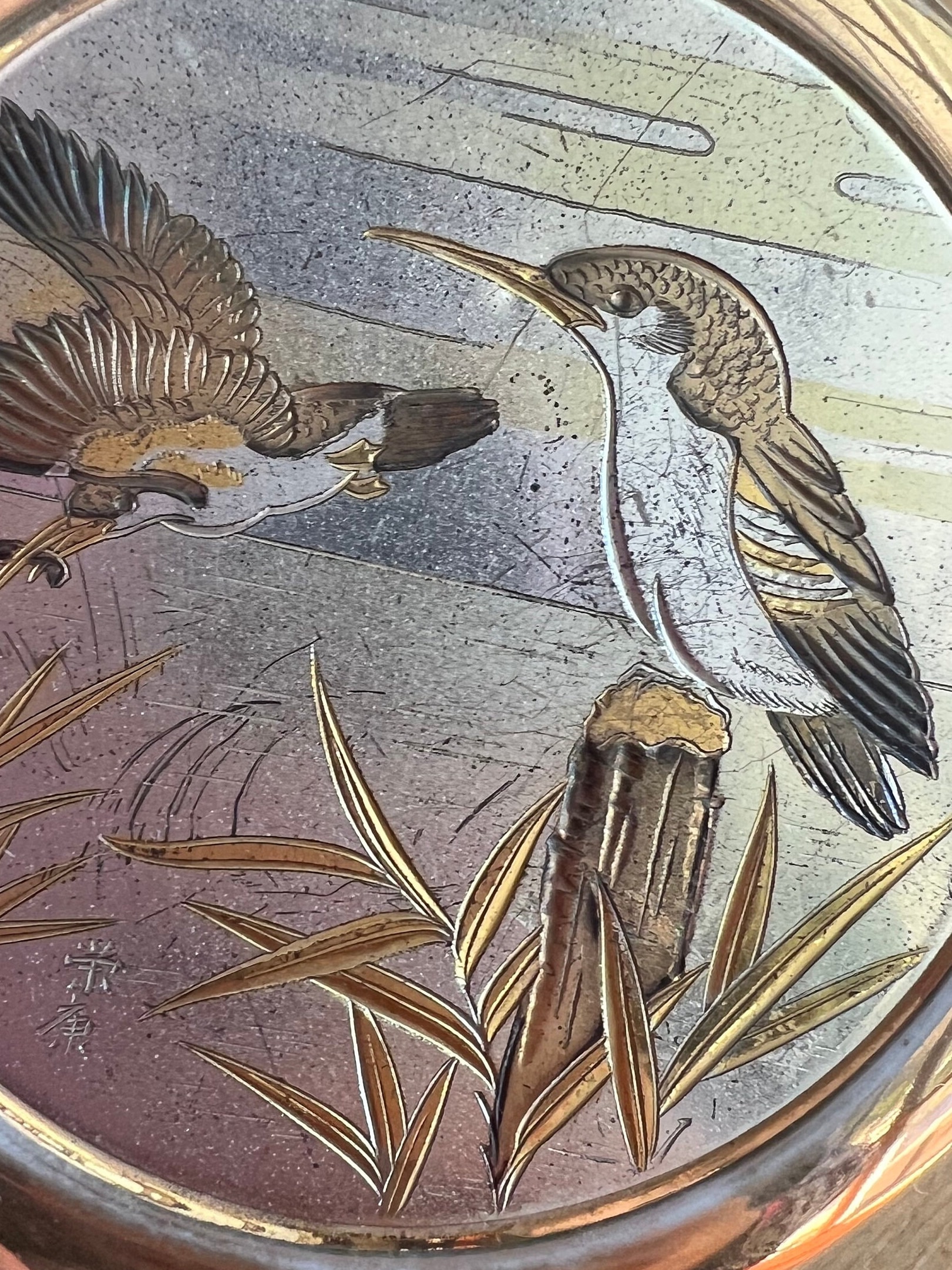 Antique, Trinket.art of Chokin 24K Gold Trim. 3.2 X 2. Inches. - Etsy