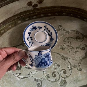 Vintage Delf Blue, Made in Holland, Hand Painted Expresso Coffee Cup ...