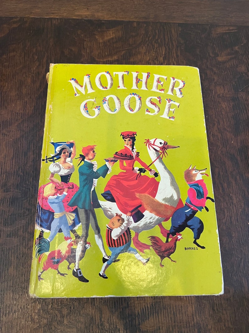 Vintage 1941 Mother Goose Book, Whitman Publishing - Etsy