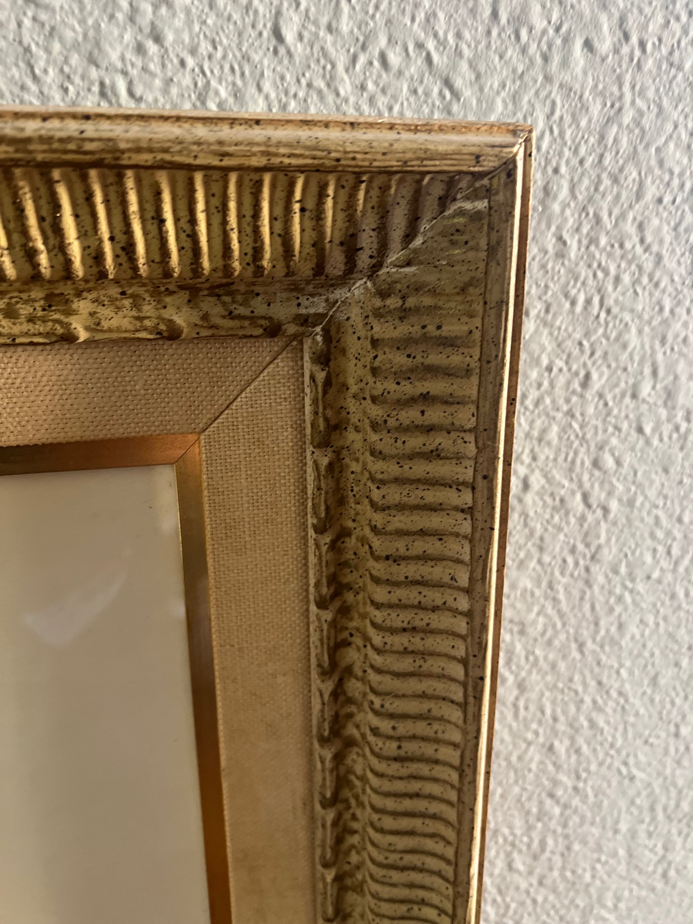 Original, Vintage Art. Watercolor and Wood Frame. Beautiful Flowers ...