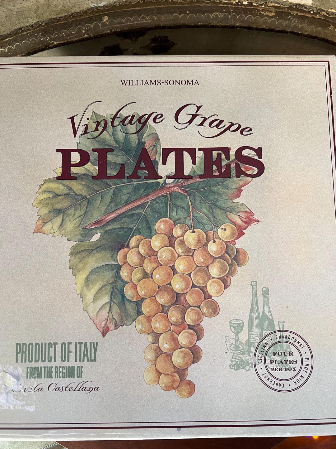 Williams Sonoma Vintage Grape Plates, Made in Italy, Set of 4 - Etsy