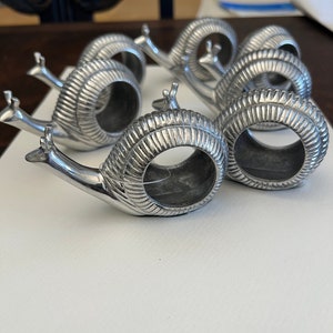 Set of 7 Pottery Barn Snail Napkin Holders. New Condition. 4x2 Inches ...